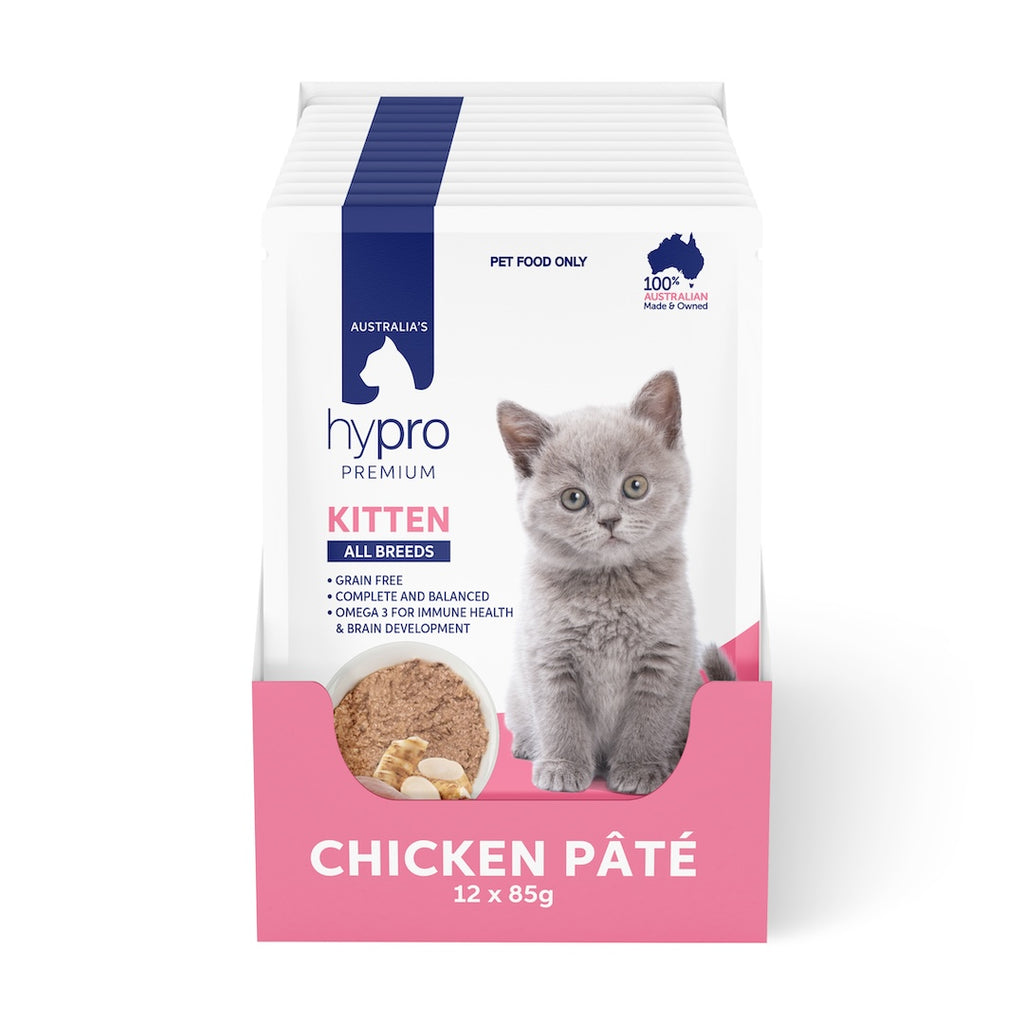 Hypro Premium Grain Free Chicken Pâté 12 Pack - Kitten – Paw Pantry
